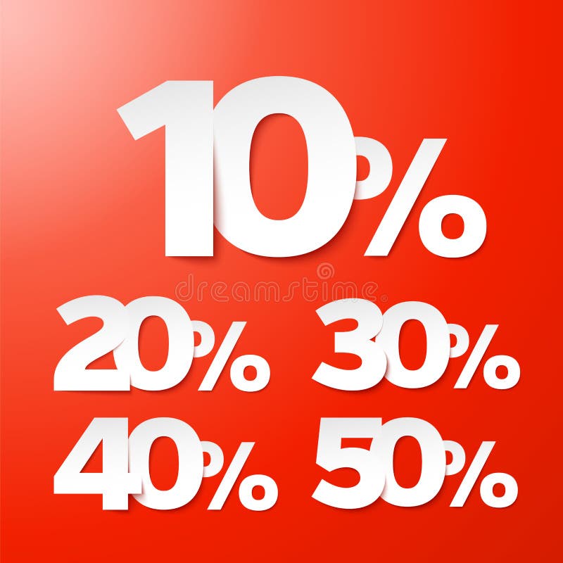 Sale percents. Vector. stock vector. Illustration of background - 27943675