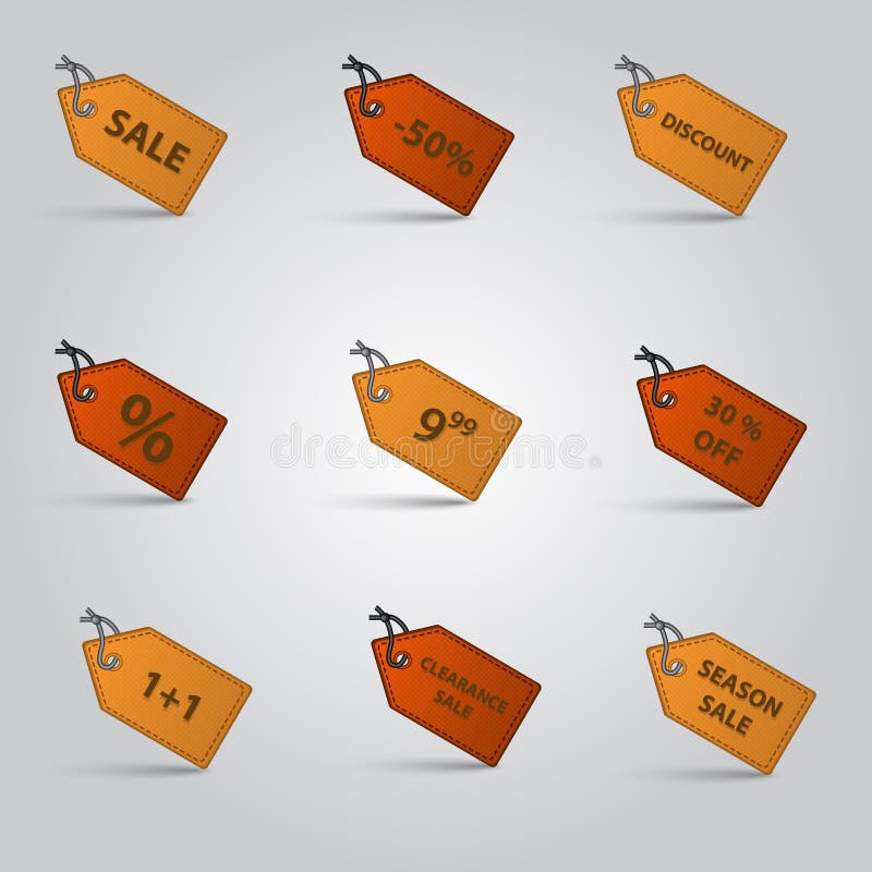 Sale and Price Label Set Eps10 Stock Vector - Illustration of business ...