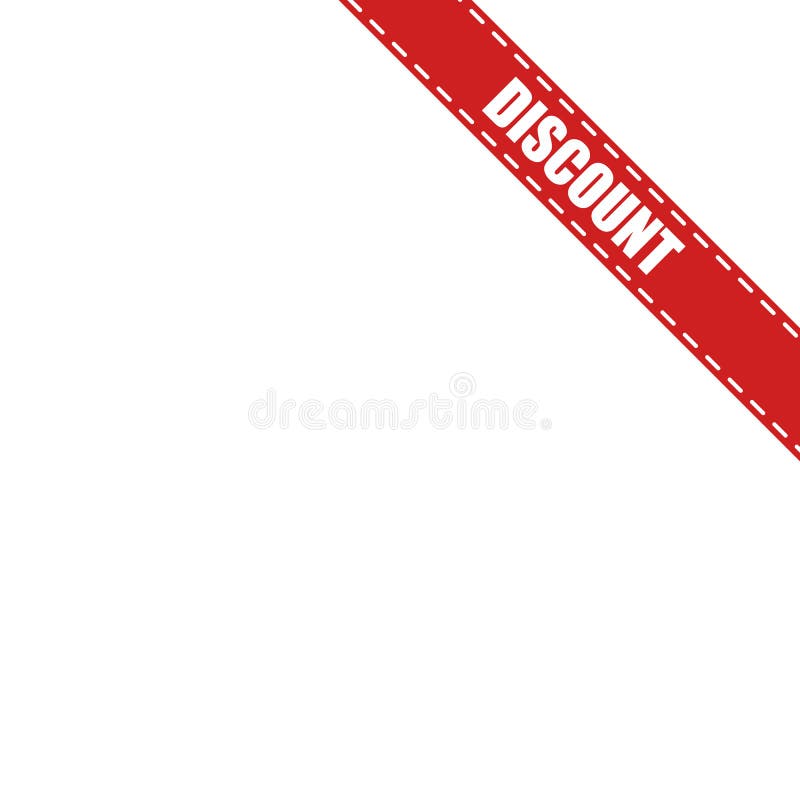 Sale - Red Corner Ribbon - Vector Design Element Stock Illustration ...