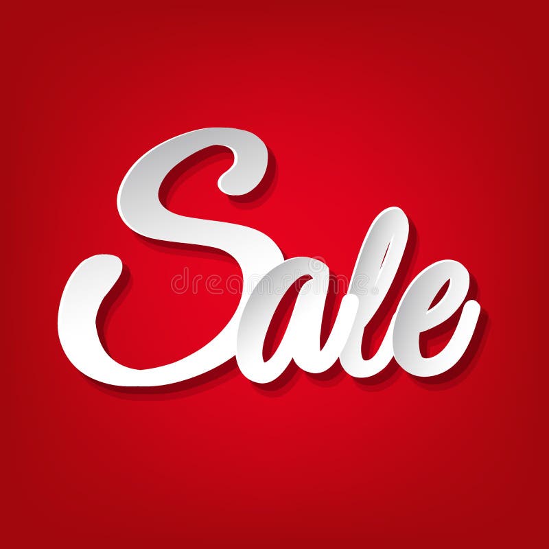 Sale Red Poster stock vector. Illustration of purchase - 85829139