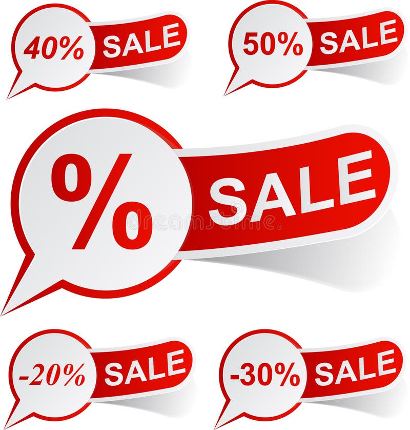 Sell off icon stock vector. Illustration of announce, single - 7795849