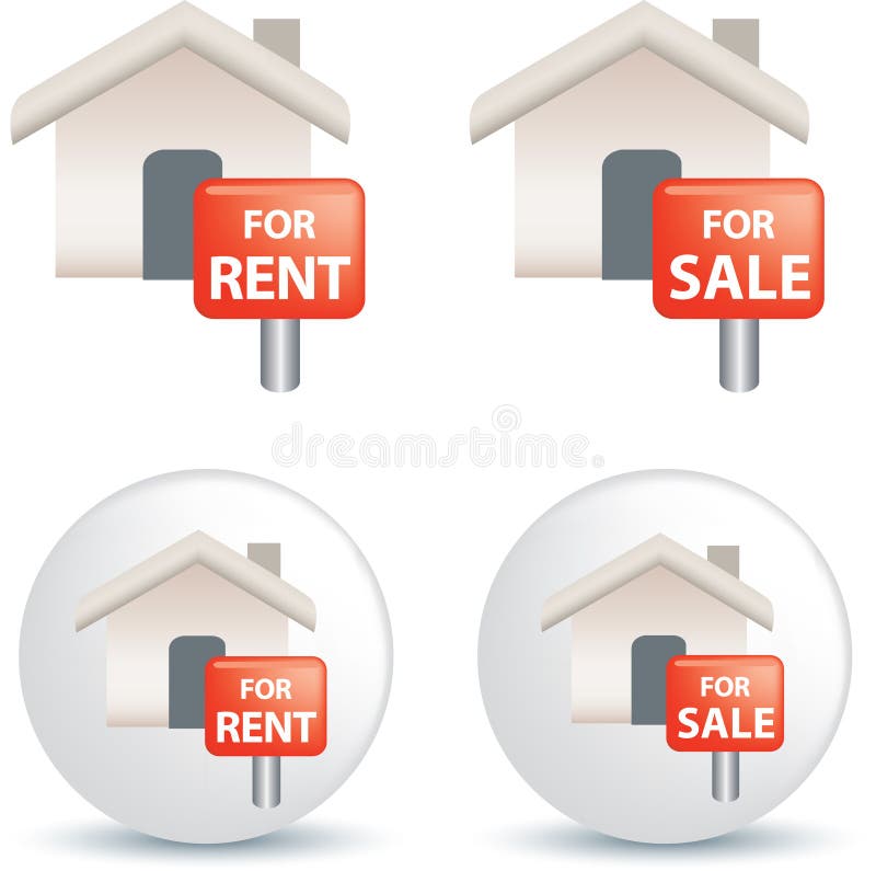 For sale and rent symbol stock vector. Illustration of sale - 12820459