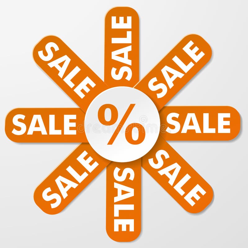 Sale Round Info Label stock illustration. Illustration of label - 30433199