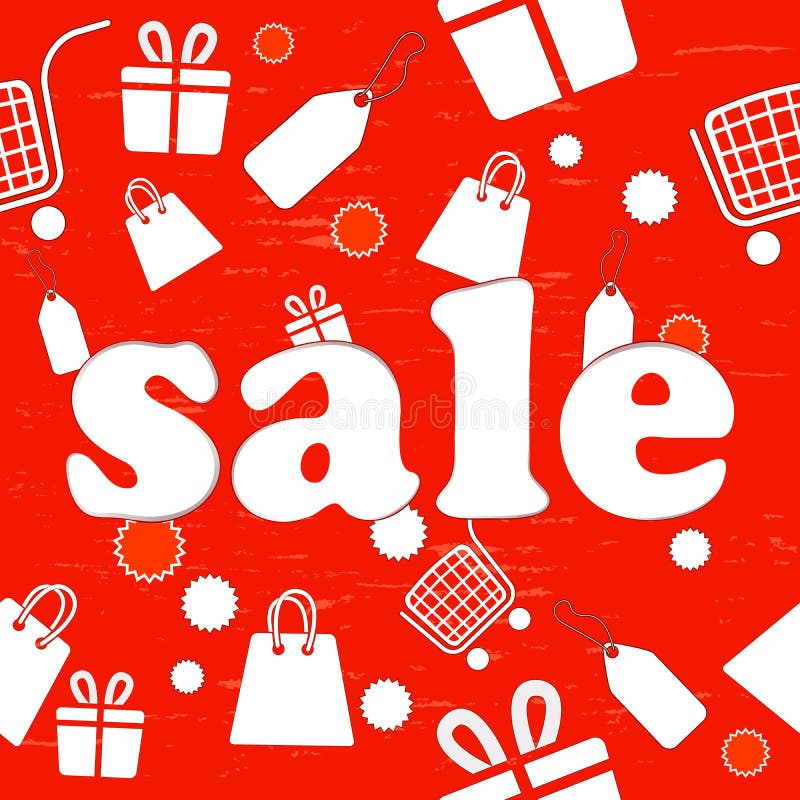 Sale seamless background stock vector. Illustration of happy - 32092037