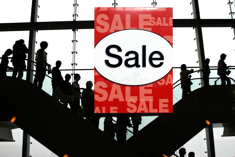 Sale Sign Outside Retail Store Stock Image - Image of cheap, people ...