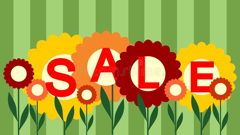 Flowers Sale Sign Stock Illustrations – 6,621 Flowers Sale Sign Stock ...