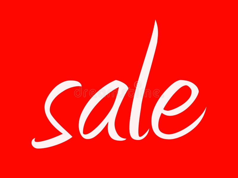 Red sale sign stock illustration. Illustration of business - 30801103