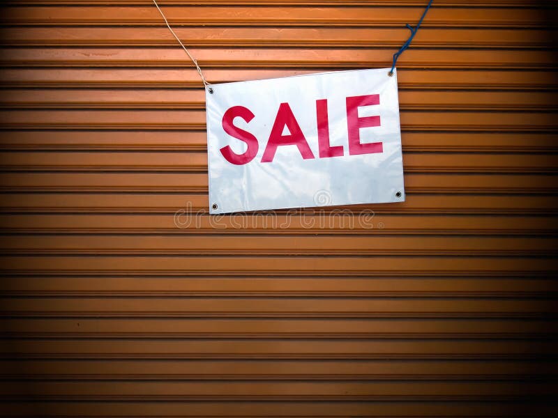 Sale sign hanging stock image. Image of pattern, sign - 18863987