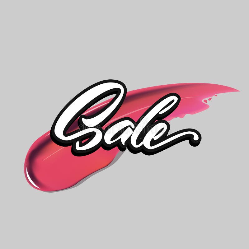 Sale Sign Over Abstract Texture Pink Paint Background. 10 Eps Stock ...
