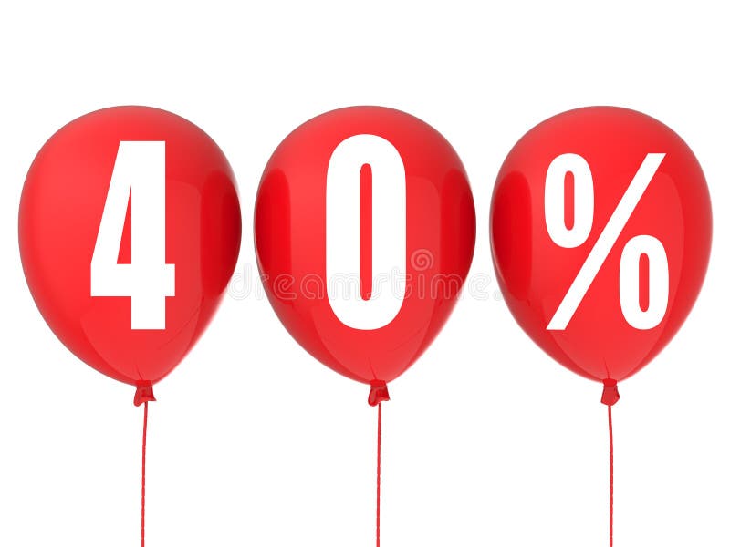 40 Sale Sign Red Balloons Stock Photos - Free & Royalty-Free Stock ...