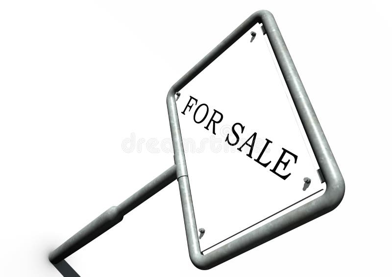 For sale sign stock illustration. Illustration of advertising - 41058636