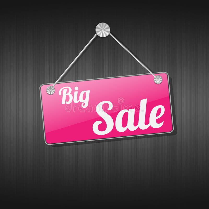 Sale signs hanging stock vector. Illustration of hang - 41125119