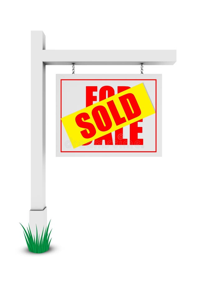 Sold banner stock illustration. Illustration of poster - 17138931