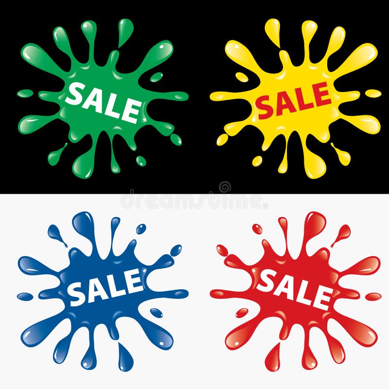 Blue ink splash stock vector. Illustration of splashing - 10482669