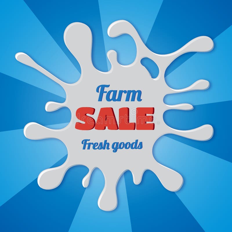 Sale Splash Label Illustration Stock Vector - Illustration of cartoon ...