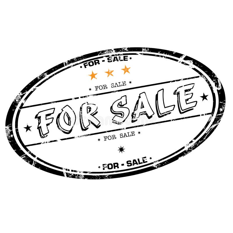 For sale stamp stock vector. Illustration of customer - 7682291