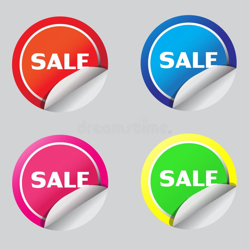 Sale Sticker Icon Vecter Illustration Design Stock Vector ...