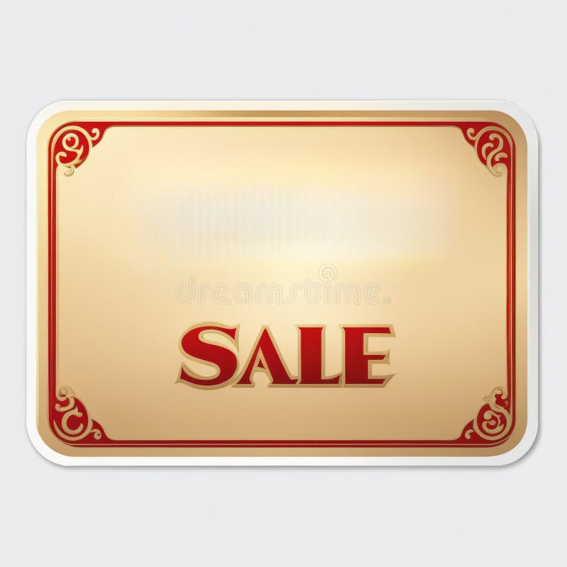A for Sale Sticker stock illustration. Illustration of 39aph39 - 299152037