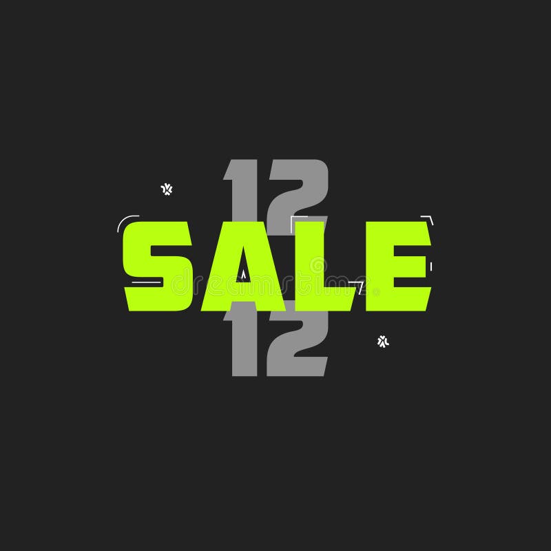 12-12 Sale Sticker - 12-12 Sale Label - 12-12 Sale Design Stock Vector ...