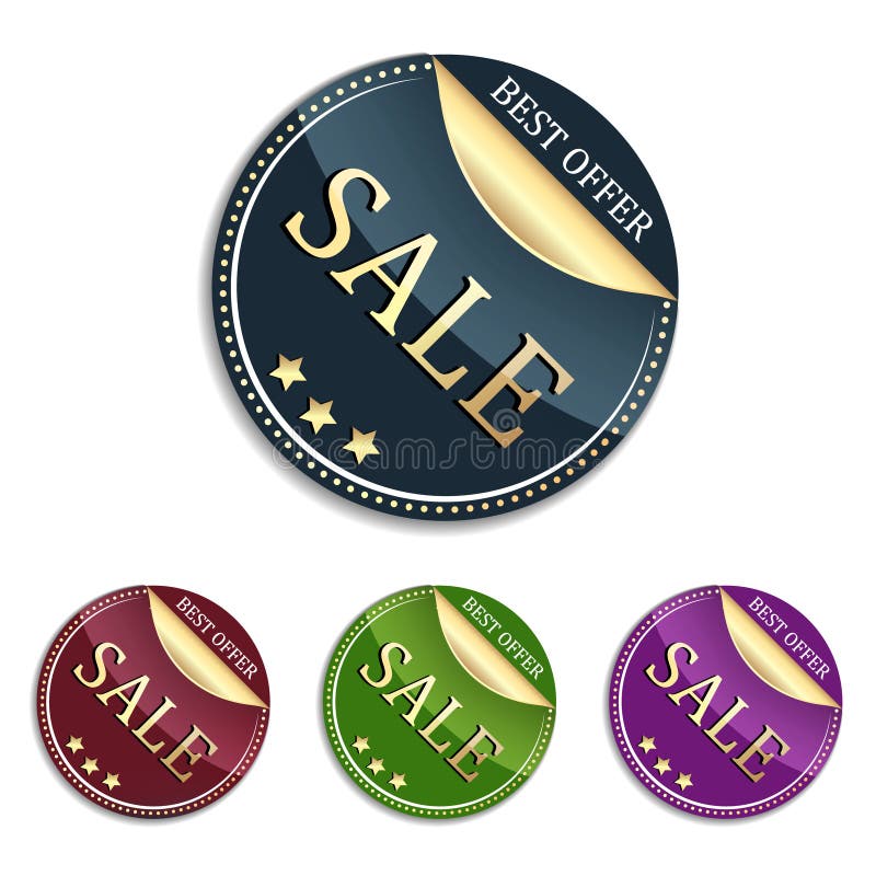 Sale sticker or label stock vector. Illustration of buyer - 51741519