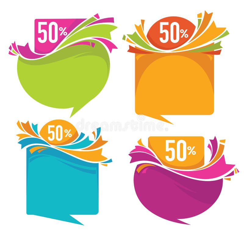 Sale stickers stock illustration. Illustration of element - 71117187