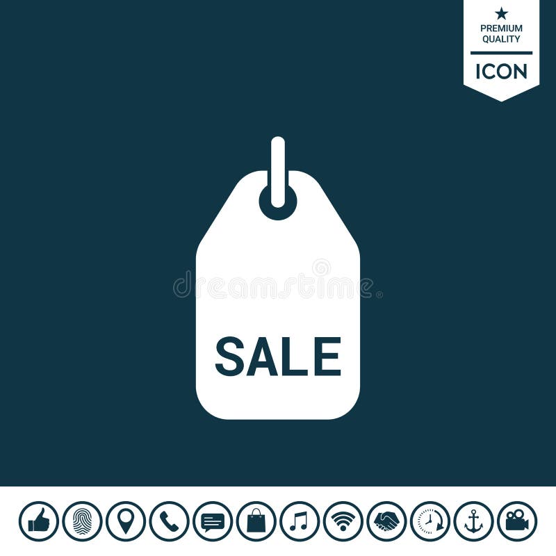 Sale symbol tag stock vector. Illustration of marked - 107008056