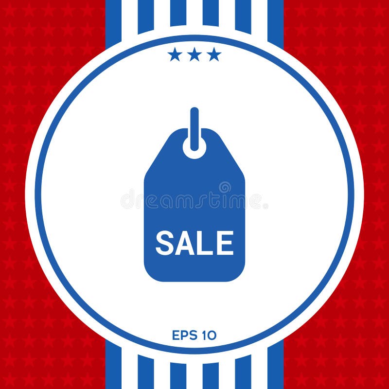 Sale symbol tag stock vector. Illustration of coupon - 107514578