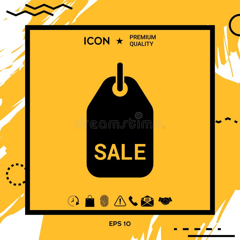 Sale symbol tag stock vector. Illustration of attachment - 105925079