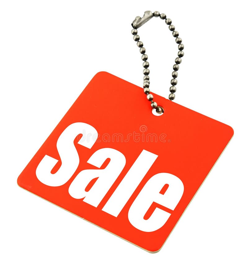 Red Sale Tag stock image. Image of attached, hanging, gift - 5825783