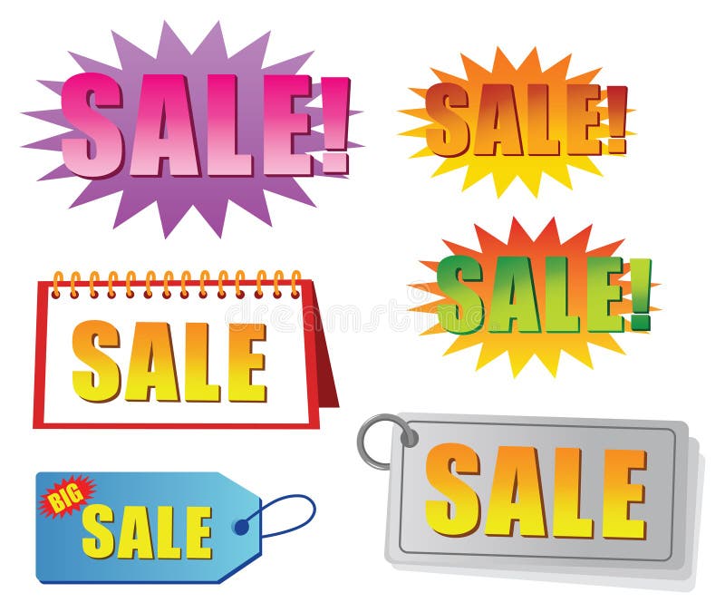 Sale Label Price Tag Banner Star Badge Template Sticker Design. Stock ...