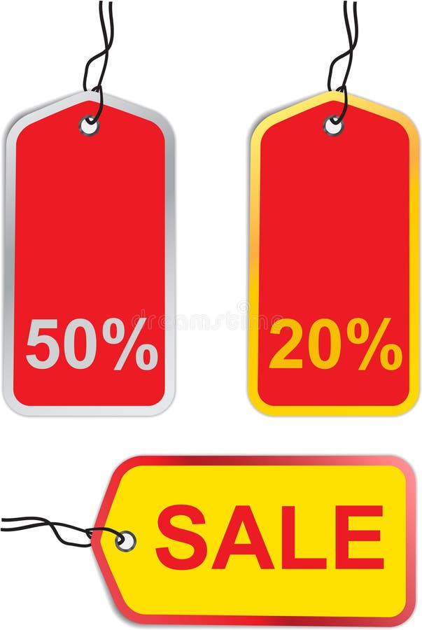 Sale tags stock vector. Illustration of computer, internet - 16775406