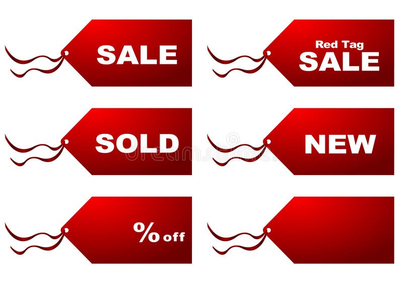 Sale tags stock illustration. Illustration of tags, wrapping - 7018825