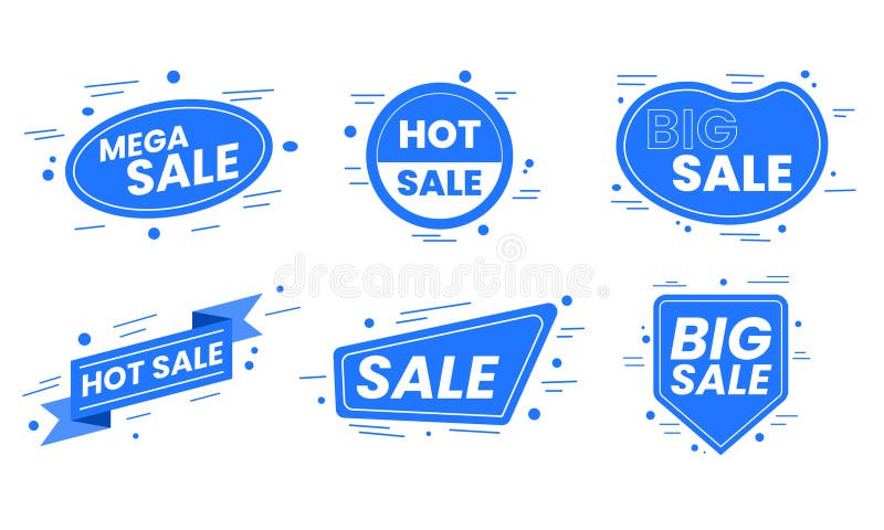 Sale Tags Banner Collection Set Stock Vector - Illustration of sale ...