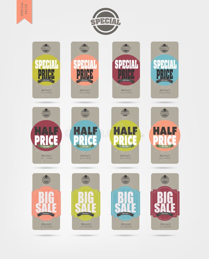Sale Tags Design stock vector. Illustration of advertising - 44308885
