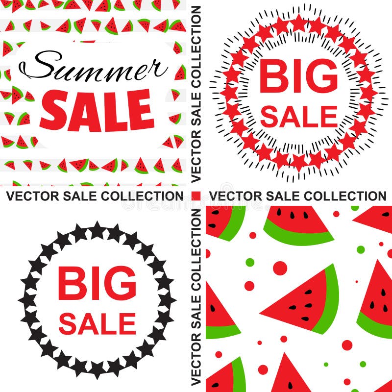 Sale Template Collection stock vector. Illustration of advertising ...