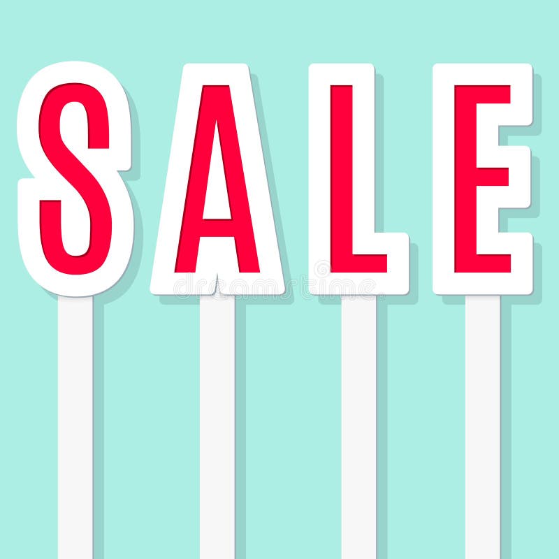 Sale Text Made Modern Trendy Design Template Stock Vector ...