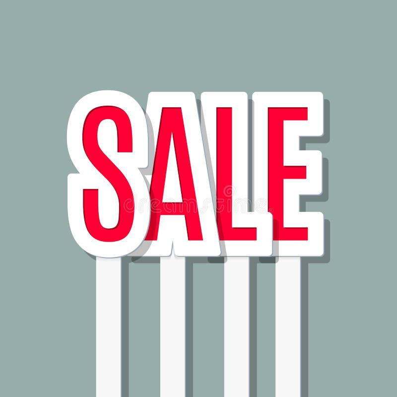 Sale Text Made Modern Trendy Design Template Stock Vector ...