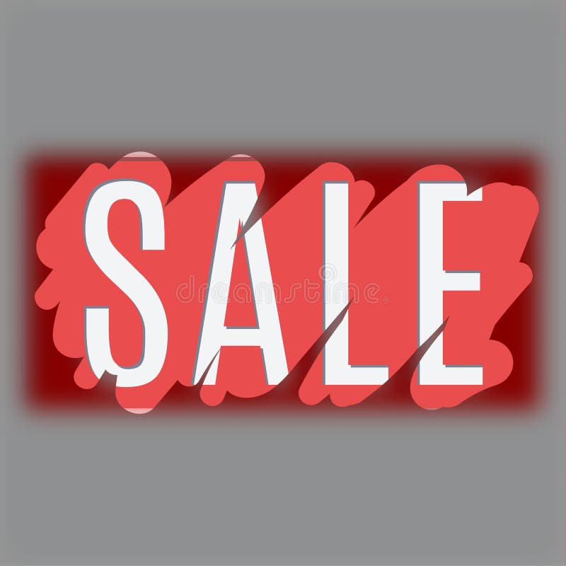 Sale Text Made Modern Trendy Design Template Stock Vector ...