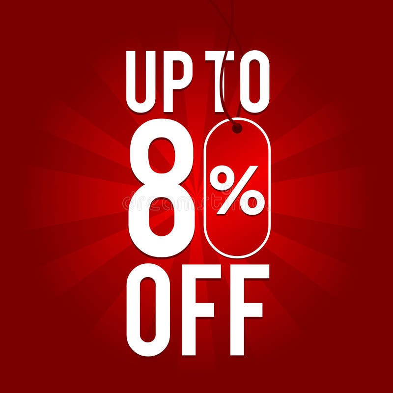 Sale Up To 80 Off on Red Background Stock Illustration - Illustration ...