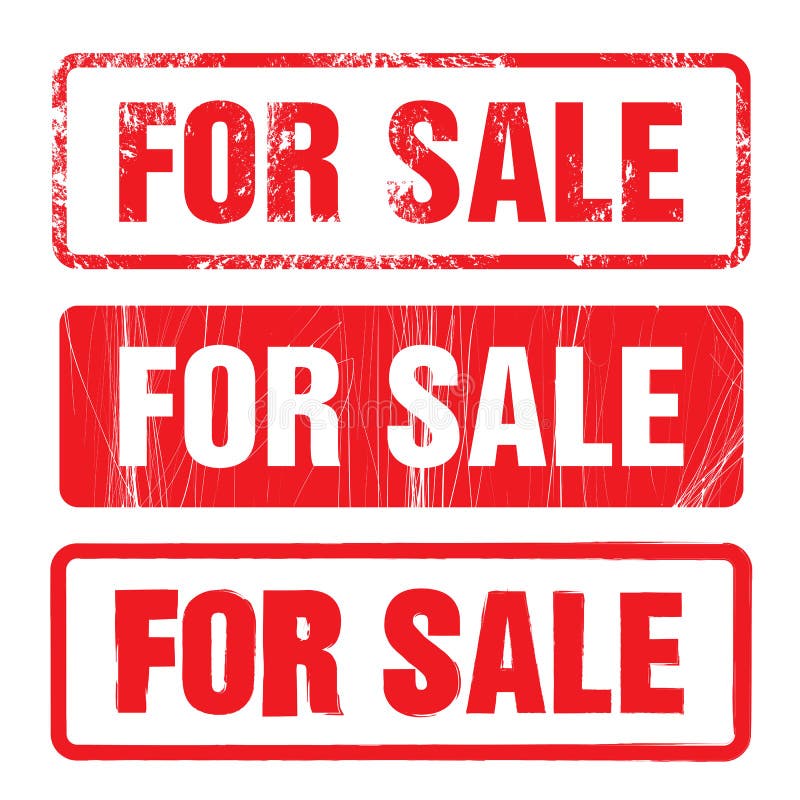 For Sale Stamp stock vector. Illustration of design, house - 39249209