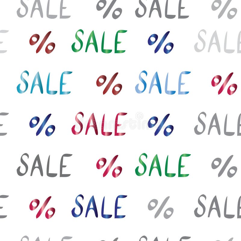 Sale Vector Text Pattern for Your Design Stock Vector - Illustration of ...