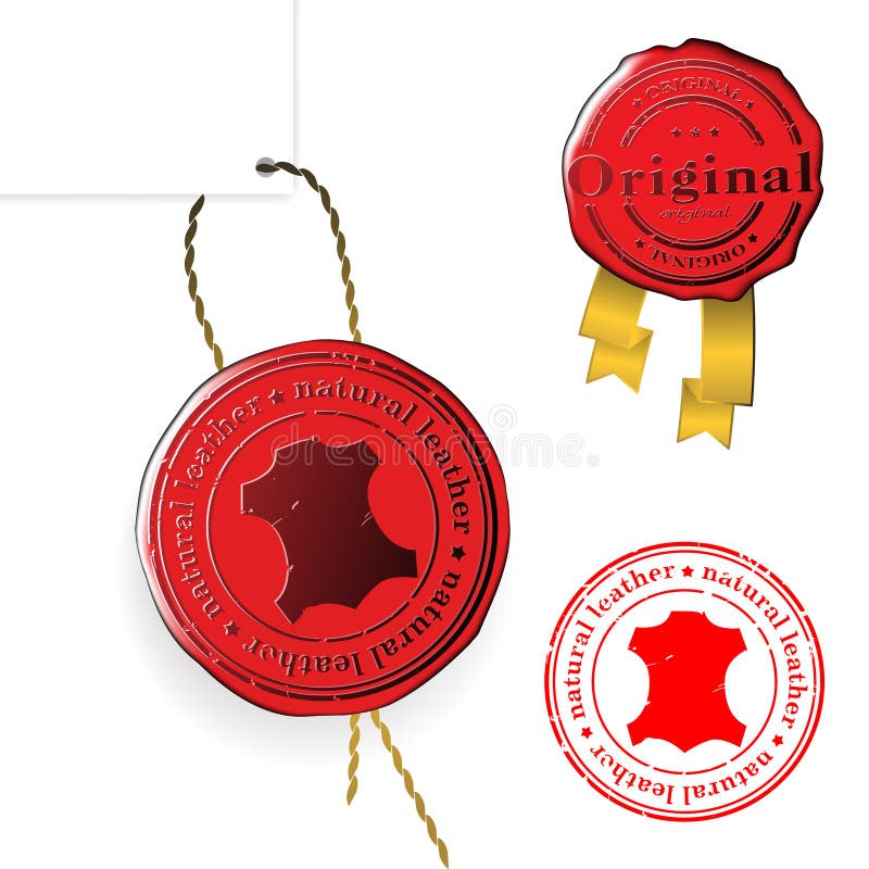 Sale Wax Stamp - Vector Set Stock Vector - Illustration of blank, card ...