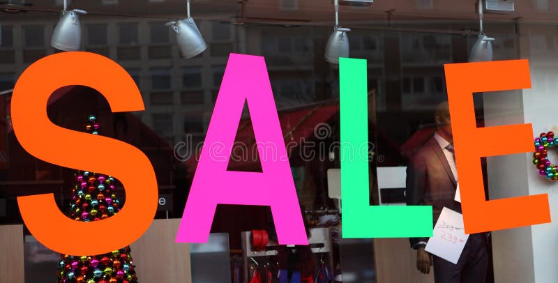 Sale window display stock photo. Image of sale, shopping - 28740482