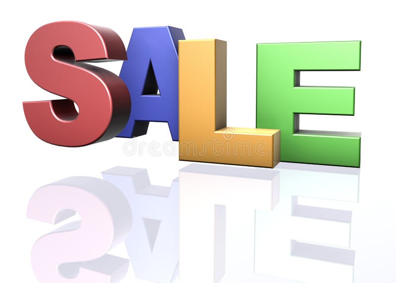 Sale Word Announcement Concept Stock Illustration - Illustration of ...