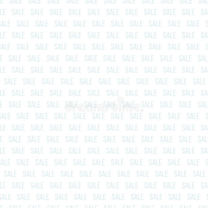 Sale Word Pattern Blue White Seamless Background Stock Vector ...