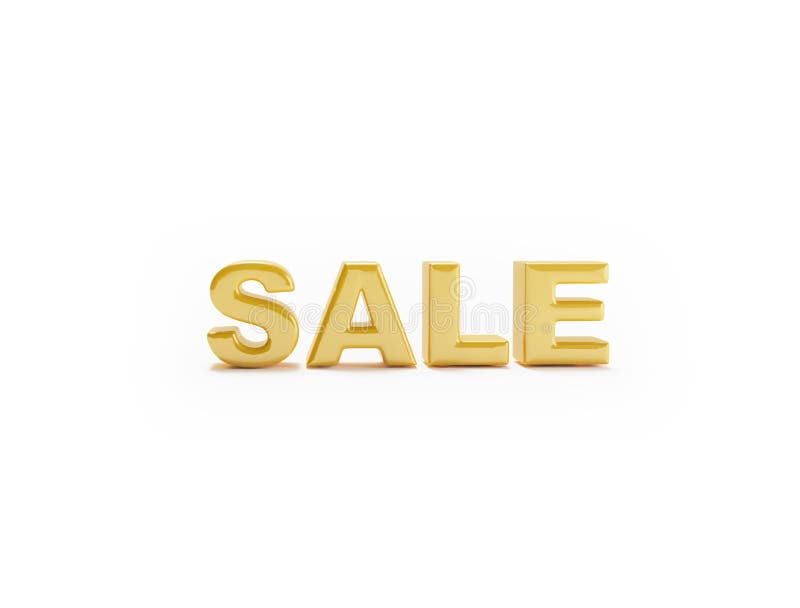 SALE Word on White Background 3d Illustration Stock Illustration ...