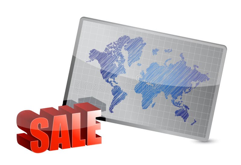 Sale and world map stock illustration. Illustration of beautiful - 29214552