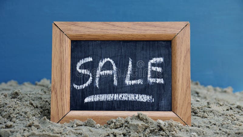 Sale written stock image. Image of handwriting, beach - 43303455