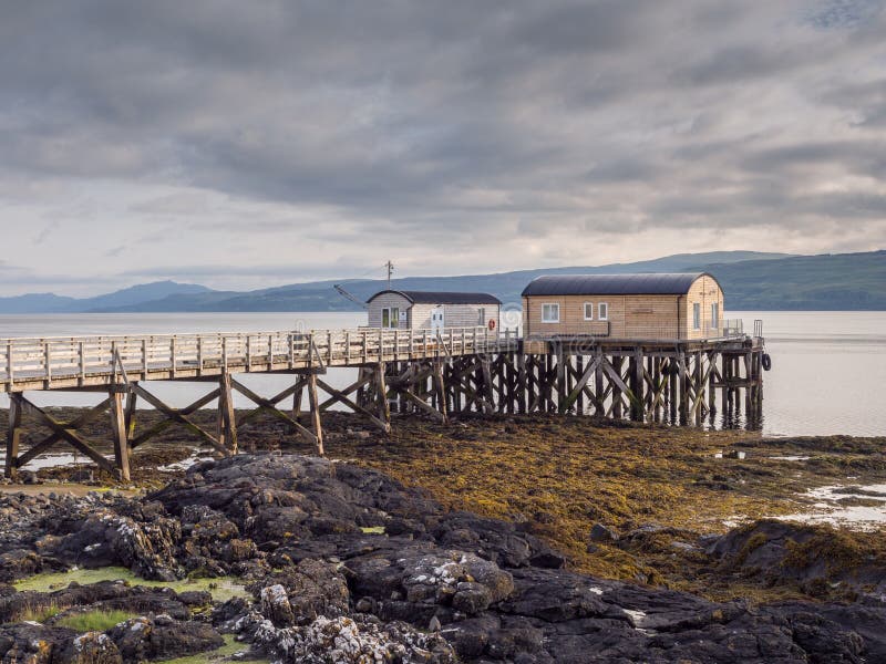 Salen Pier Isle of Mull Scottish Highlands Islands Black and White ...