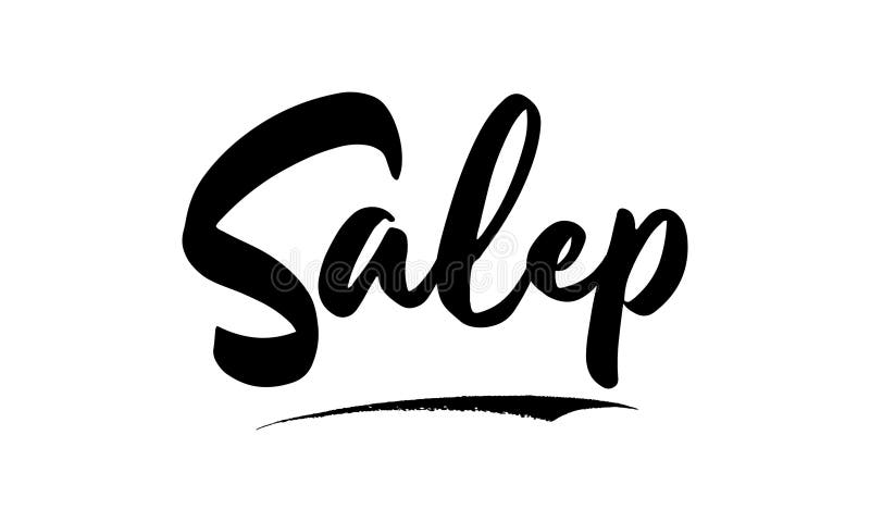 Salep Bold Typography Lettering Text Vector Design Quote Stock Vector ...
